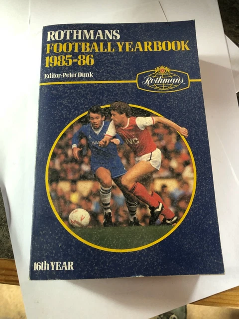 ROTHMANS FOOTBALL YEAR Book 1985/6 16th year of Issue £4.99 - PicClick UK