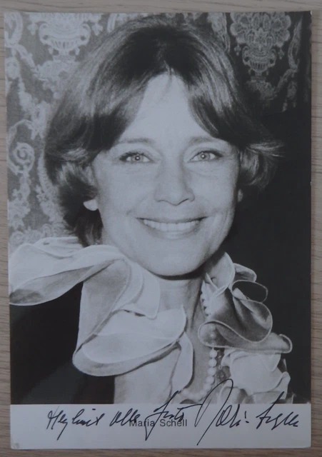AUTOGRAMM ÖSTERREICHISCHE FILM- und TV Schauspielerin Maria Schell (103852) EUR 5,99 - PicClick DE