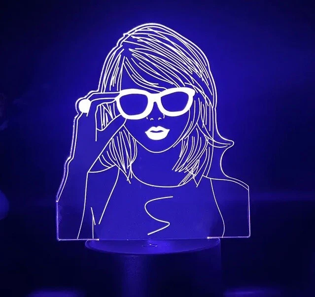 TAYLOR SWIFT THE Eras Tour 1989 Inspired 3D Multi Colour Night Light £ ...