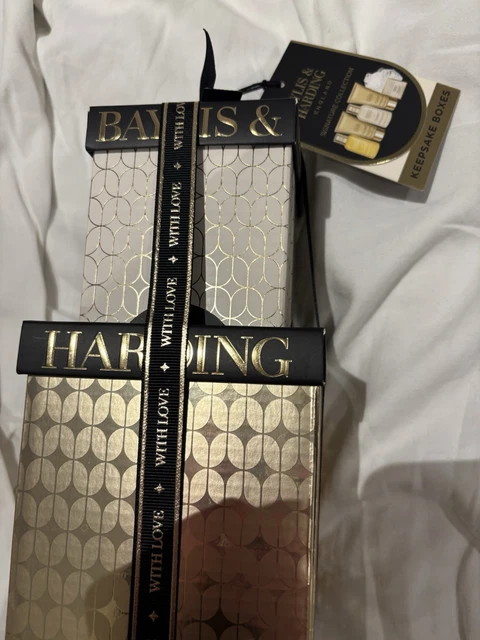BAYLIS & HARDING Signature Collection Keepsake Boxes Gift Set Brand-New ...