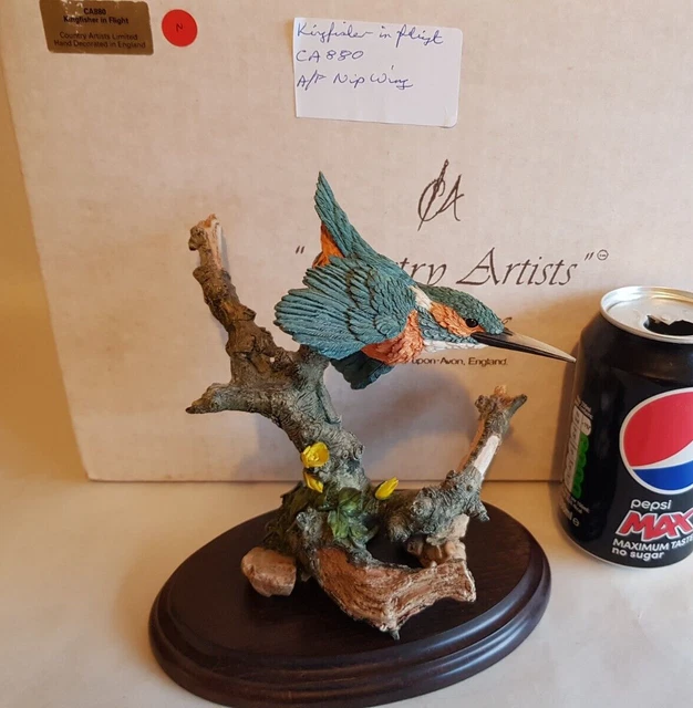 VERY RARE COUNTRY Artists Kingfisher in Flight CA880 - Border fine Arts ...