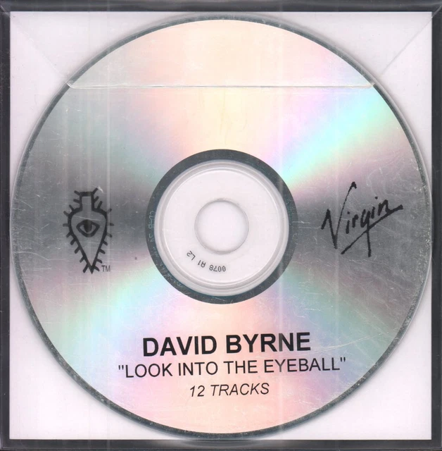 DAVID BYRNE LOOK Into the Eyeball CDr UK Virgin 2001 official cdr promo ...