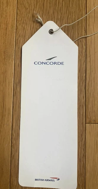 ORIGINAL CONCORDE BRITISH Airways Cabin Coat Identification Tag Label £ ...