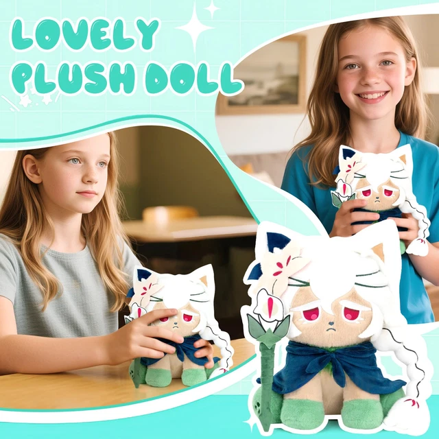25CM WHITE LILY Cookie Doll, Soft And Cuddly Plush Toy, Cookie Run: Kingdom Doll £19.99 ...