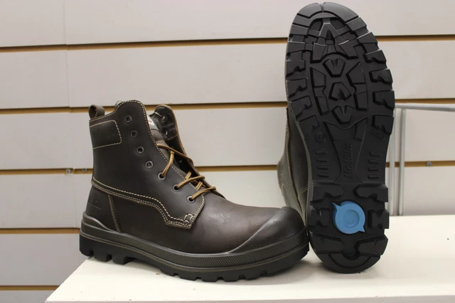 MR MILES SAFETY Boots Explorer Brown Leather Steel Toe UK 10 EU 44 S3 ...