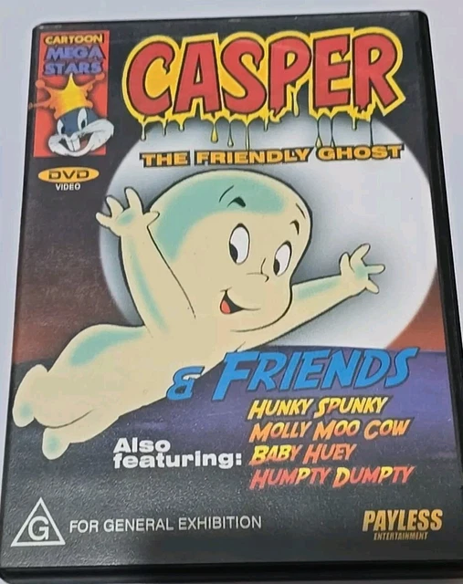 CASPER THE FRIENDLY Ghost DVD ORIGINAL 1940s RETRO Vintage Cartoon ...