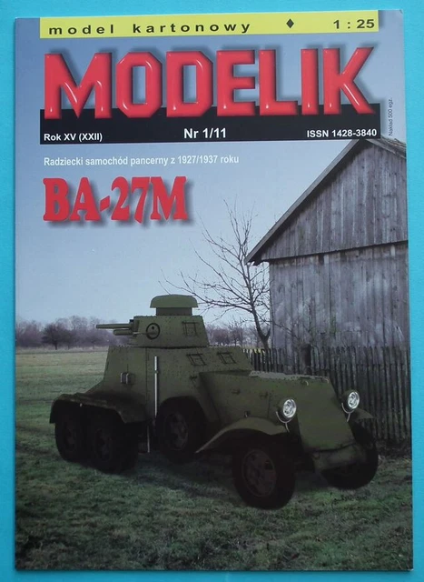 MODELIK 1/2011 - Sowjetischer Panzerwagen BA-27M EUR 18,00 - PicClick DE
