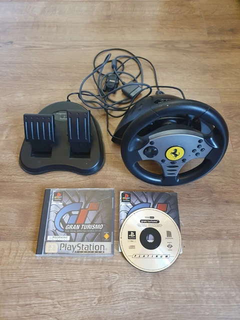 PLAYSTATION 1 PS1 Steering Wheel And Pedals + Gran Turismo Game £14.99 ...