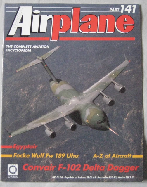 AIRPLANE ISSUE 141 Convair F-102 Delta Dagger cutaway drawing, Focke ...