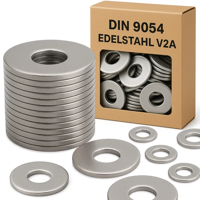 UNTERLEGSCHEIBEN DIN 9054 Edelstahl V2A AISI 304 (rostfrei ...
