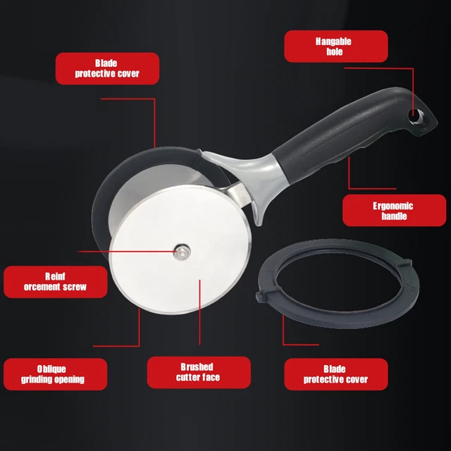 SALAD-CHOPPER WITH PROTECTIVE-COVERS Dual-Wheels Salad-Cutter Food ...