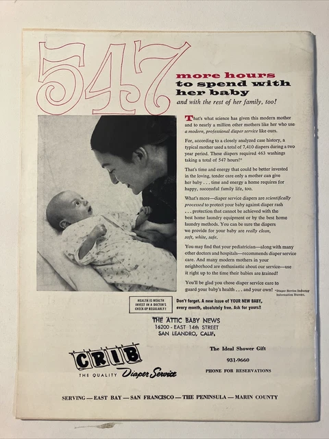 YOUR NEW BABY Magazine September 1963 Baby Ads Carter's And More! £6.29 ...