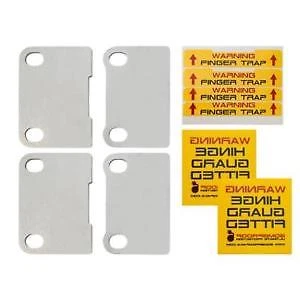 LAND ROVER DEFENDER Front Door Hinge Security Guard 2 Door Set DA1398 £ ...