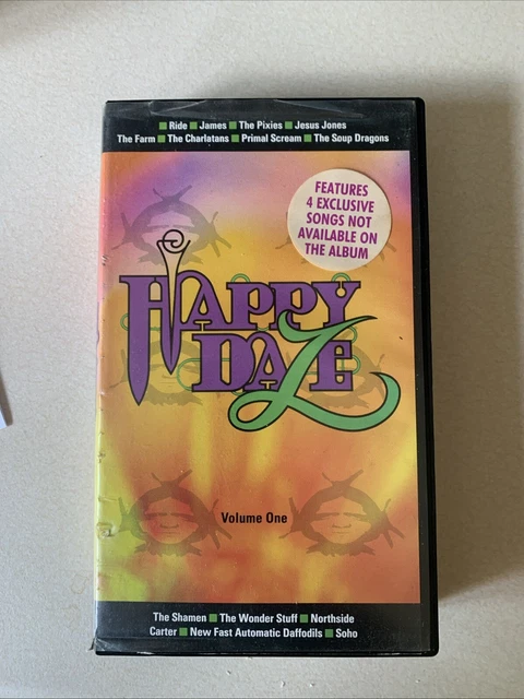 VHS VIDEO TAPE - Happy Daze - Vol 1- The Wonder Stuff, Northside, James ...