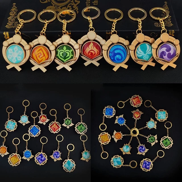 GENSHIN IMPACT INAZUMA Vision Metal Cosplay Key Ring Keychain ...