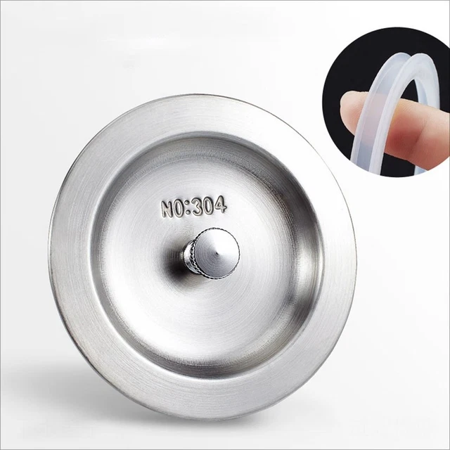 KITCHEN LAUNDRY BATHROOM Sink Stopper Filter Plug 55-63mm Drain Hole ...