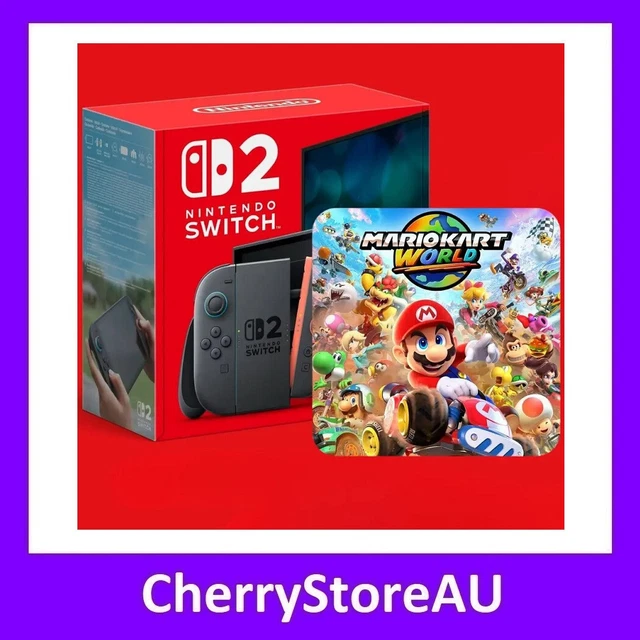 NINTENDO SWITCH 2 Console + Mario Kart World Bundle $1,036.92 - PicClick CA