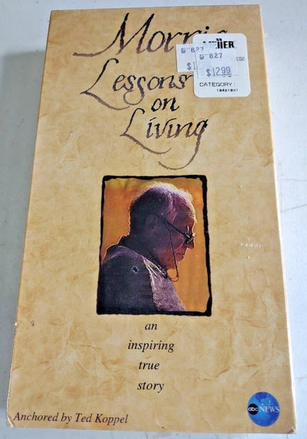 MORRIE LESSONS ON Living VHS 1999 Morrie Schwartz Ted Koppel Brand New ...