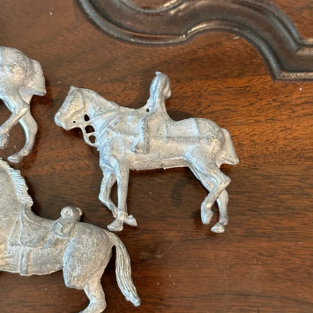 VINTAGE METAL TOY Horse and Rider Figurines (Set of 3) $75.00 - PicClick CA