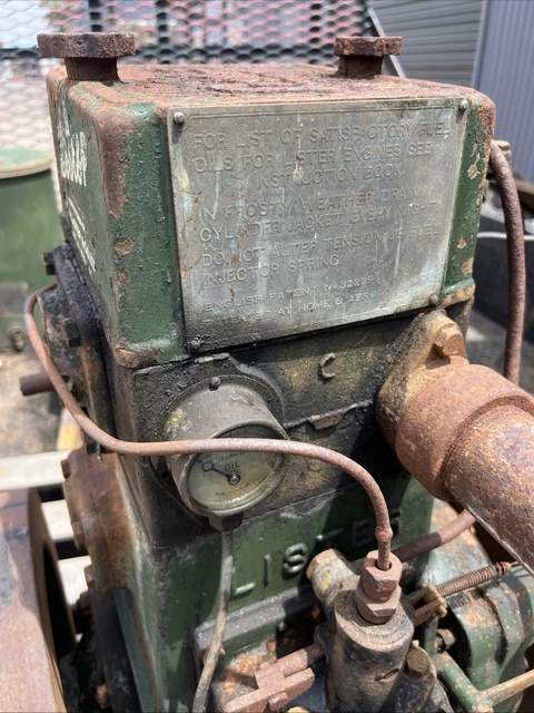 ORIGINAL 1920S DIESEL LISTER CD ENGINE 7 HORSEPOWER MOTOR STATIONARY ...