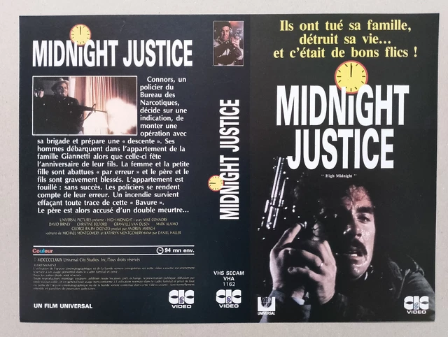 JAQUETTE VHS - Midnight Justice - Vhs Sleeve EUR 5,00 - PicClick FR