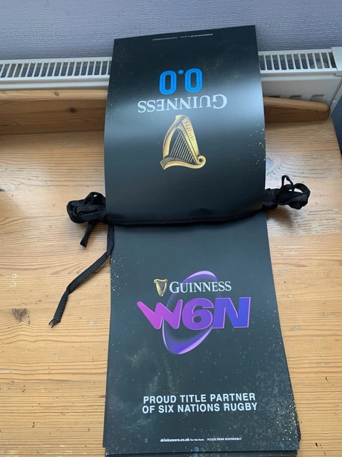 2 X GUINNESS Bunting Six Nations 2025 Rugby, 12 Flags Per Pack, Bar/Pub ...