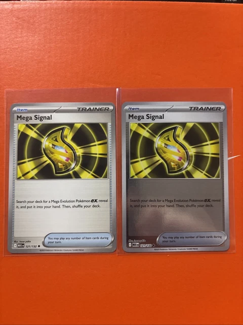 POKÉMON TCG MEGA Evolutions Mega Signal Reverse Holo & Regular Trainer ...