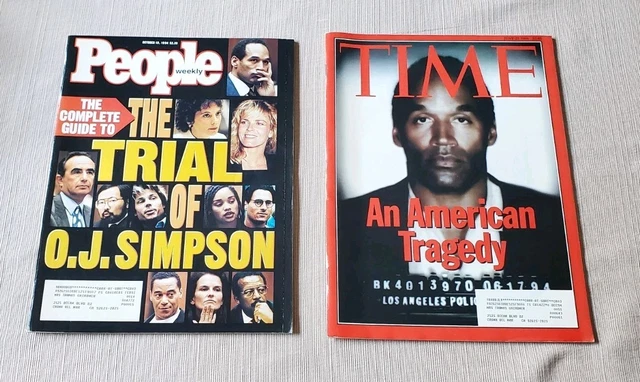 OJ SIMPSON TIME (Mugshot Issue) and PEOPLE MAGAZINE (Trial) 1994 £7.58 ...