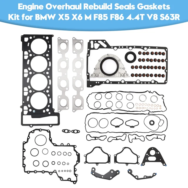 ENGINE OVERHAUL REBUILD Seals Gaskets Kit for BMW X5 X6 M F85 F86 4.4T V8 S63R £147.59 - PicClick UK