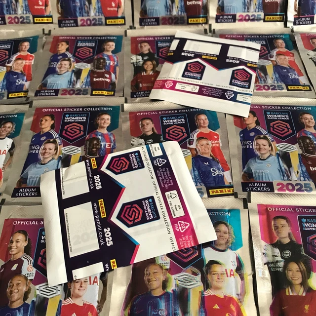 22 PACKETS OF Women’s Super League Stickers 2025 Panini Football 24/25 ...