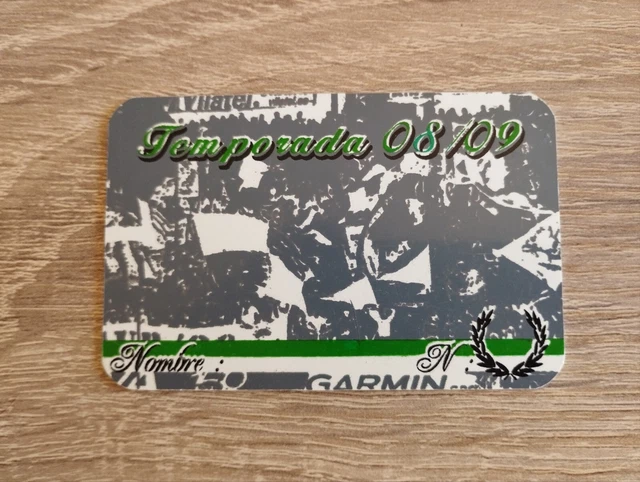 MEMBER CARD CARNET Socio Ultra Betis Very Rare EUR 15,00 - PicClick IT