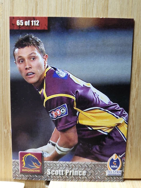 SCOTT PRINCE🏆SUNDAY MAIL 2003 BRISBANE BRONCOS #65 NRL Trading Card EUR 2,94 - PicClick FR