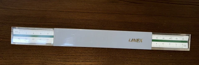 VINTAGE TRIANGLE RULER LINEX 301E Denmark Henschel 605 w Case Drafting ...