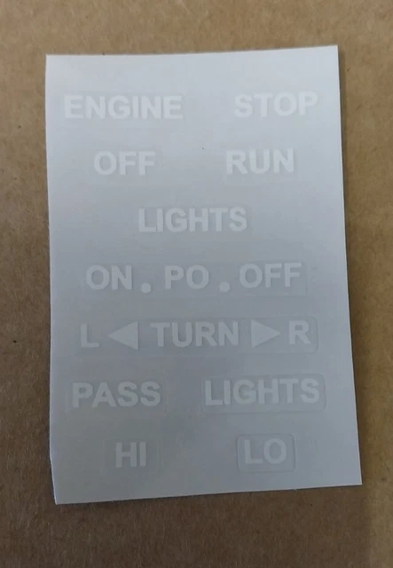 YAMAHA RD 350 YPVS 31K F1 RD 500 FZR Switchgear Decals £7.50 - PicClick UK