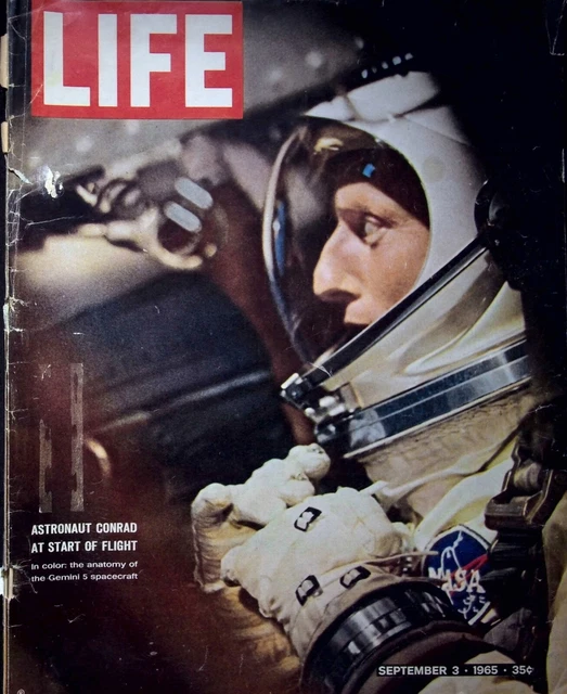 ASTRONAUT CONRAD AT Start Of Flight - Life Magazine, September 3, 1965 ...
