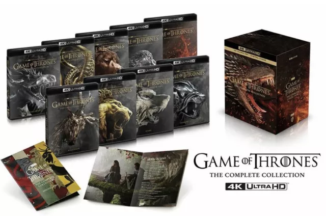 Game Of Thrones The Complete Series Collection Set Blu Ray 4k Uhd
