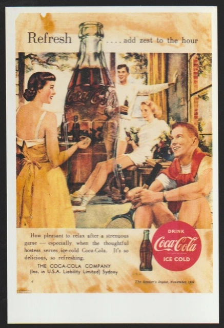 FROM THE ARCHIVES of the Coca-Cola Company advertising postcard : size ...