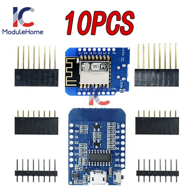 10PCS NODEMCU LUA ESP8266 ESP-12 WeMos D1 Mini WIFI 4M Bytes ...