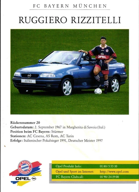 AK 4625 RUGGIERO Rizzitelli, FC Bayern München Vieux Avec Scan La ...