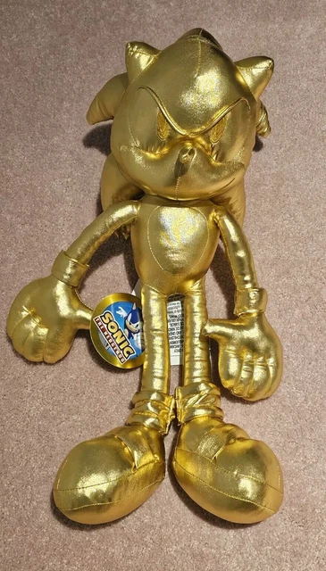 GOLD SONIC 24KT 21" INCH Jakks Plush 2024 NWT! NEW WITH TAGS! Sonic the ...