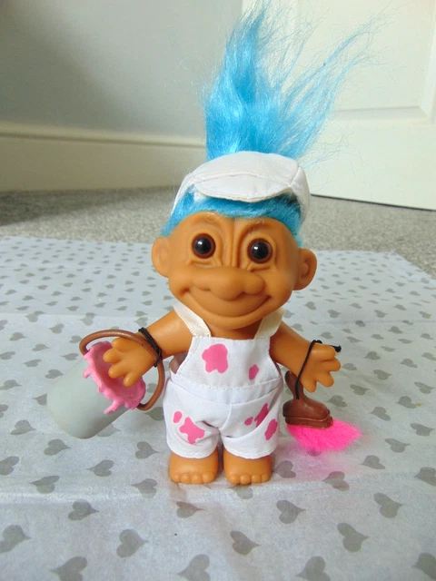 VINTAGE RUSS PAINTER Decorator Art Troll Doll Figure complete £18.40 ...