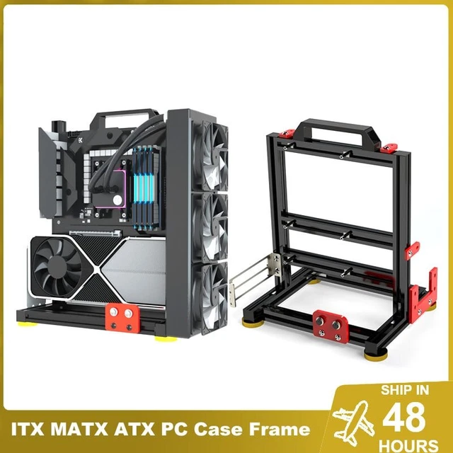 ITX MATX ATX Gamer MOD Desktop PC Case Open Frame Rack DIY EUR 45,41 ...