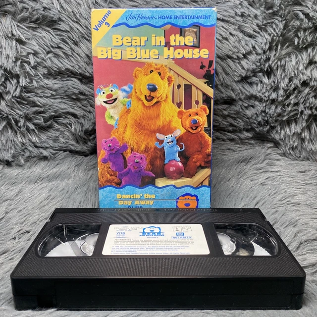 BEAR IN THE Big Blue House Dancin The Day Away Volume 3 VHS Tape Rare ...