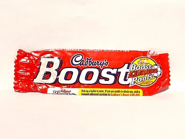 VINTAGE CADBURYS BOOST Chocolate Bar Sweet Candy Label Wrapper 80S ...