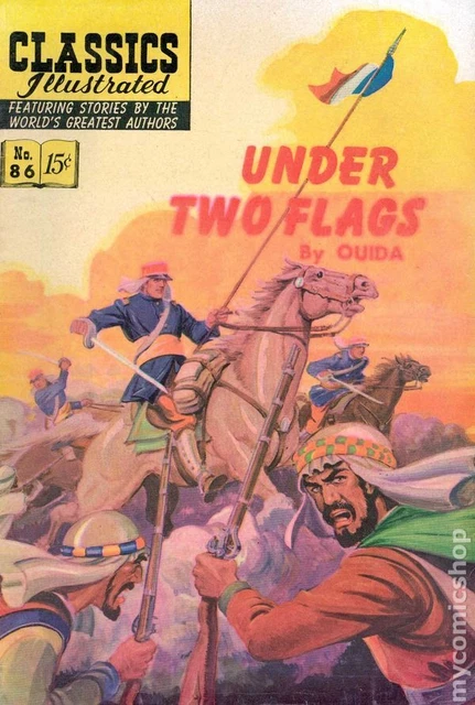 CLASSICS ILLUSTRATED 086 Under Two Flags #3 très bon état 1951 image ...