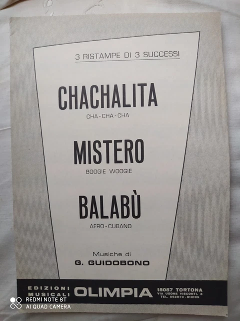 G. GUIDOBONO &CHACHALITA& - "Mistero" - "Balabu'" - 1983 - Ed. Olimpia ...