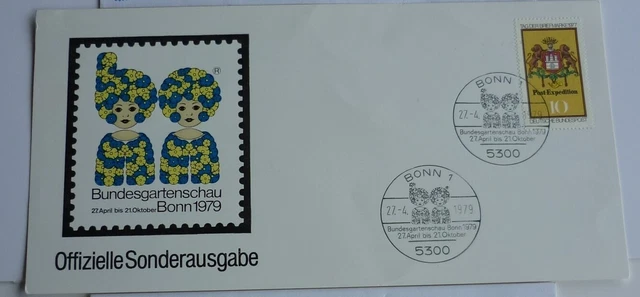 FRG, OFFICIAL SPECIAL edition Bundesgartenschau 1979 with Mi. 948 £0.85 ...