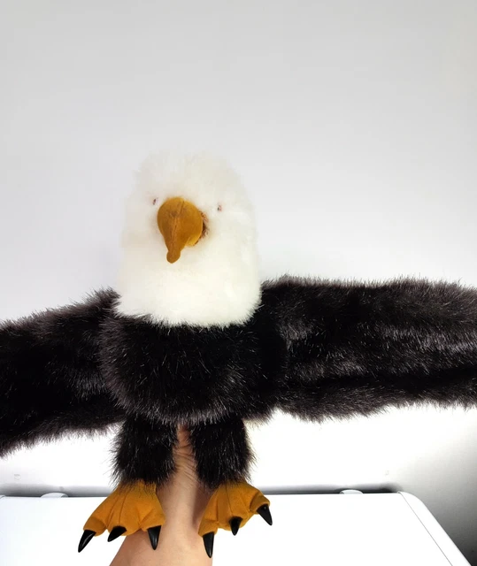 RARE FOLKMANIS PUPPETS Full Body Bald Eagle Hand Puppet Plush Toy 29 ...