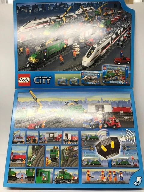 LEGO 7898 CITY Cargo Train Deluxe 100% Complete Set with Box and ...