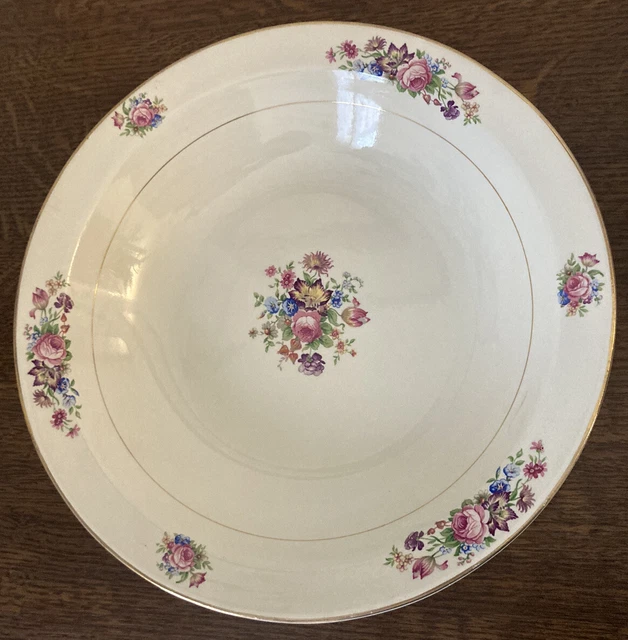 PLAT CREUX DE Service Digoin Sarreguemines véritable opaque fleurs ...